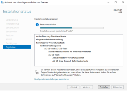 Sekundärer DC WS2K19 – ACs IT Tutorials