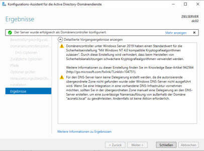 Sekundärer DC WS2K19 – ACs IT Tutorials