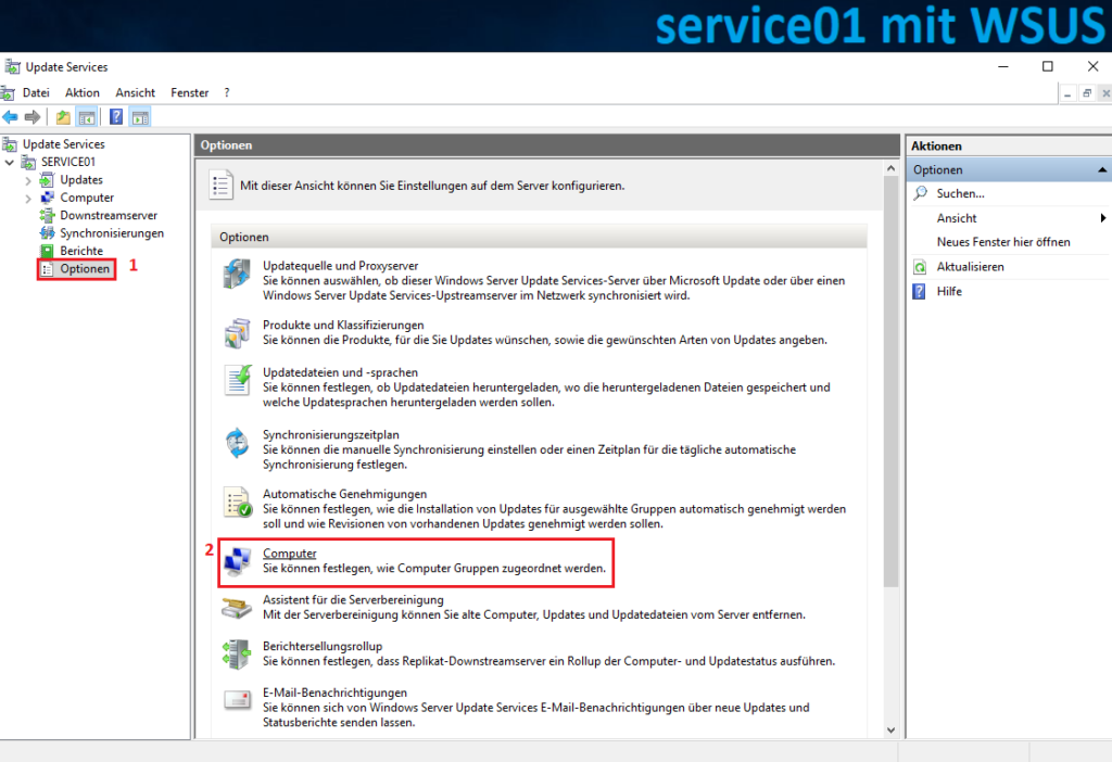 WSUS-Server WS2K19 – ACs IT Tutorials