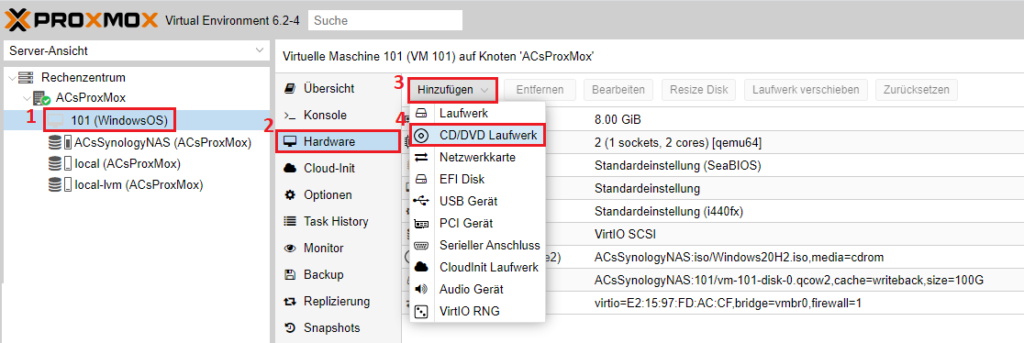 Windows OS auf Proxmox – ACs IT Tutorials